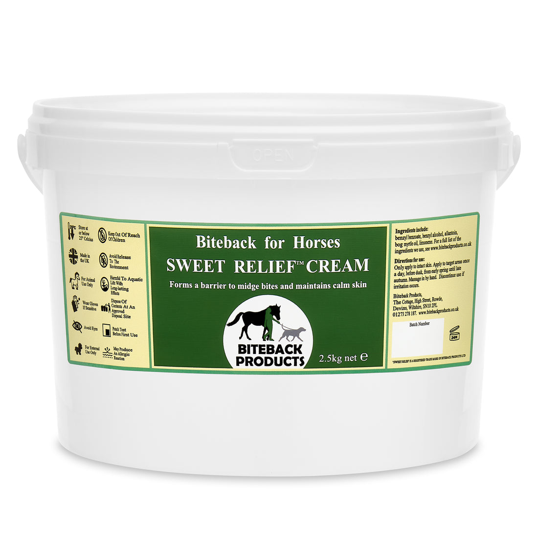 'Sweet Relief' Midge Barrier and Skin Support Cream for Itchy Horses ...